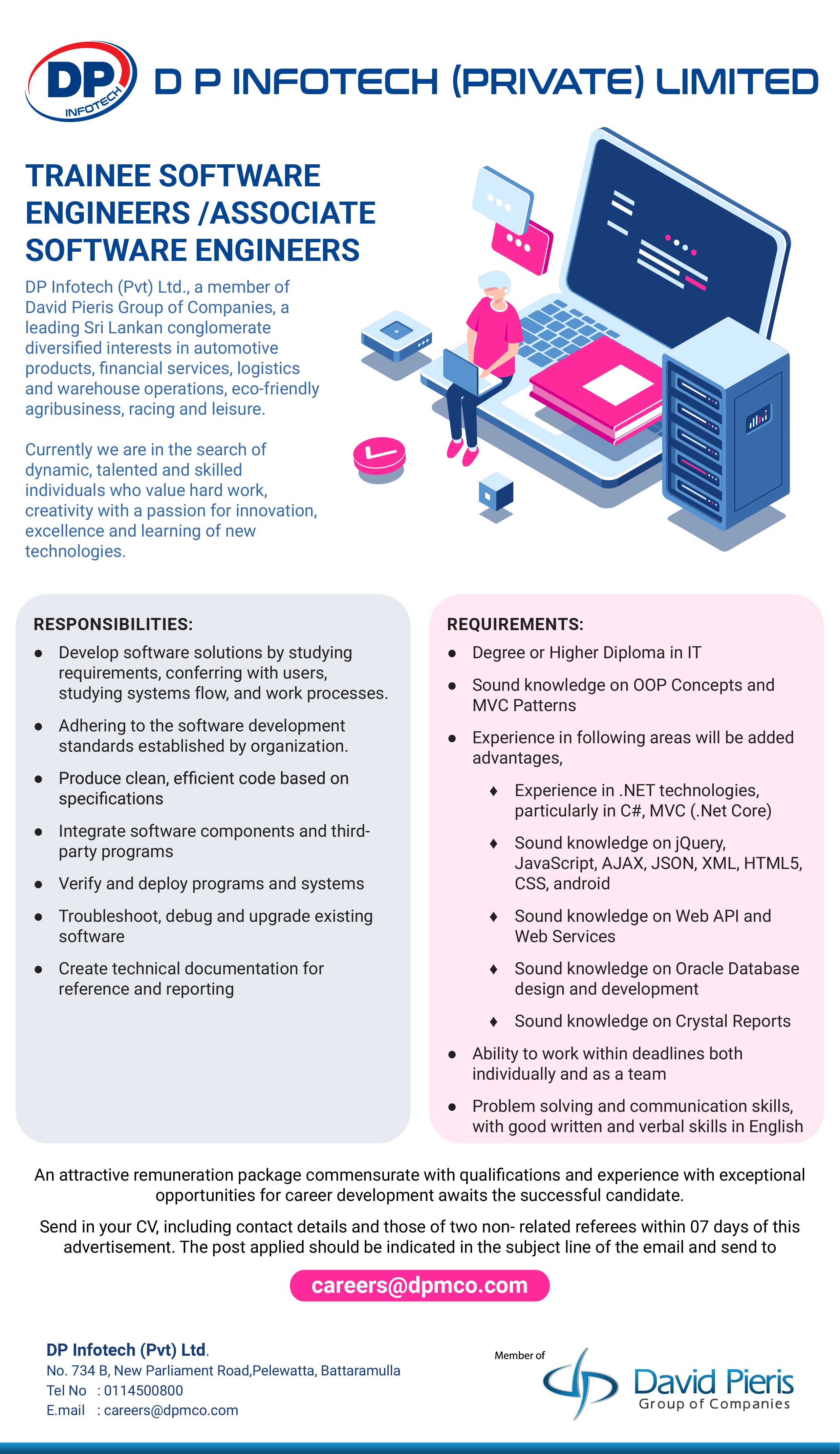 Careers | David Pieris Group of Companies